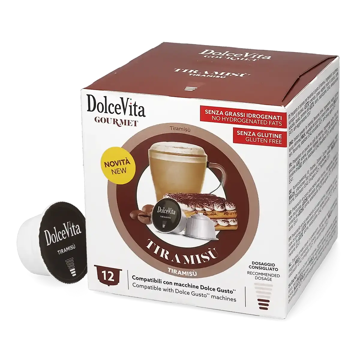 Dolce Vita | Tiramisu - 12 capsules pour Dolce Gusto